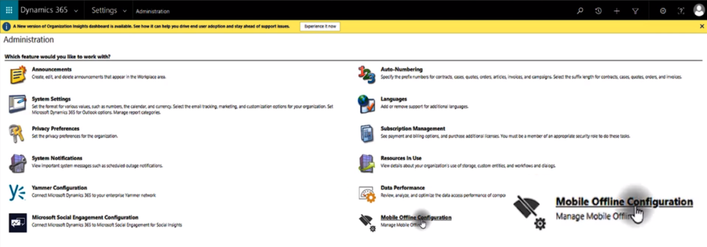 How to Enable Mobile Offline Configuration in Microsoft Dynamics 365