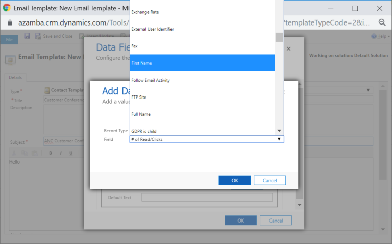 How to Create a Dynamics 365 Email Template and Use it in Outlook Email